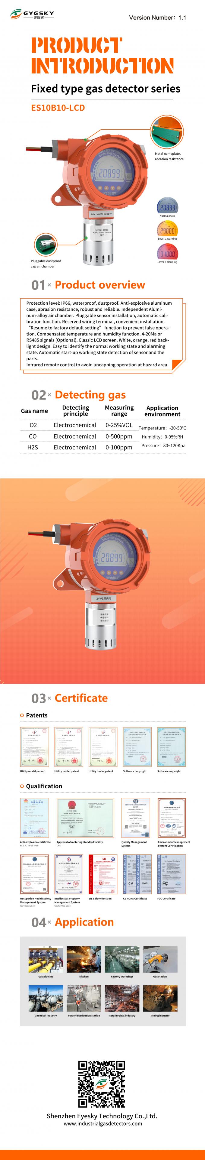 Explosion Proof Wireless Gas Detector With Wireless Signal Transmission ...